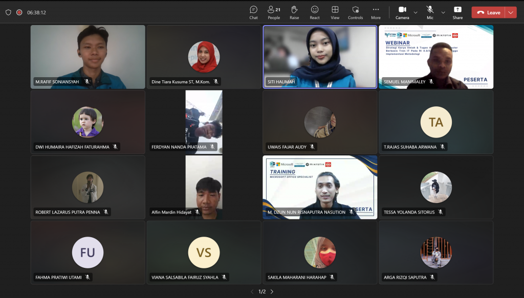 Kegiatan Training Sertifikasi MOS BMPSI & MCF Periode Agustus-September ...